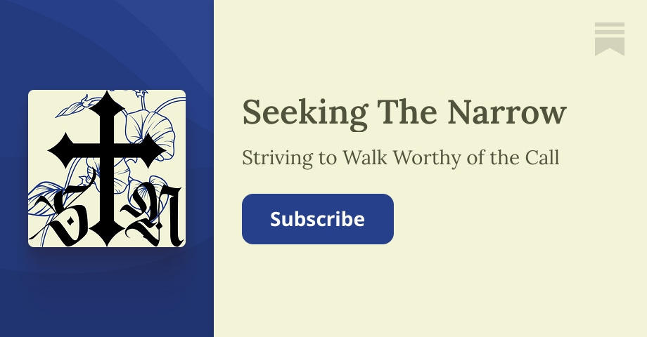 Seeking The Narrow | Derek Petty | Substack