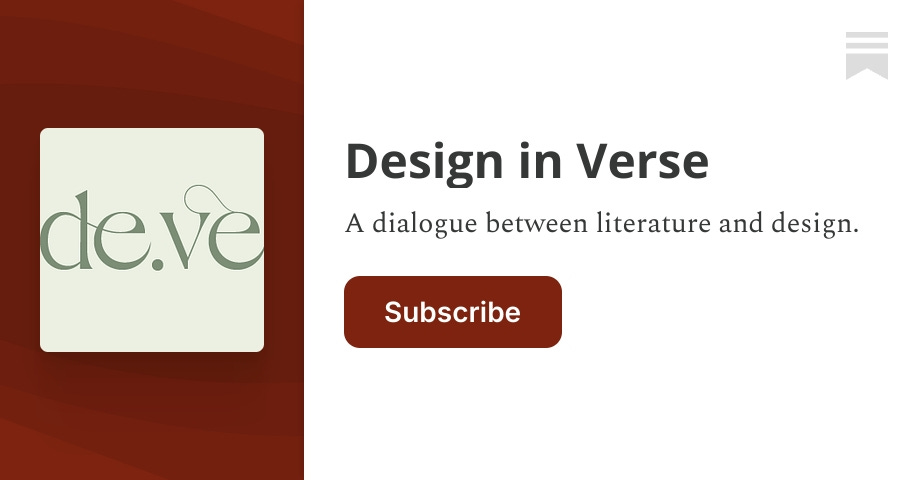 Design in Verse | Madeleine Parsons | Substack