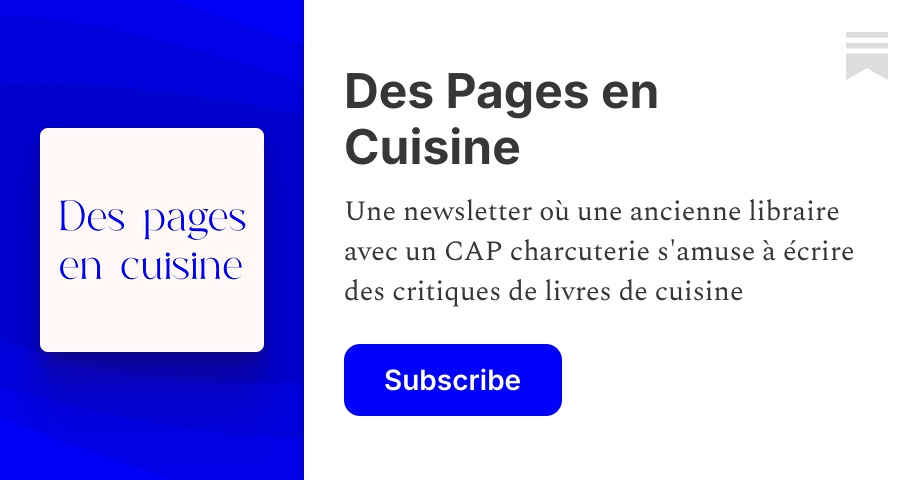 Des Pages en Cuisine | Marjorie N. | Substack