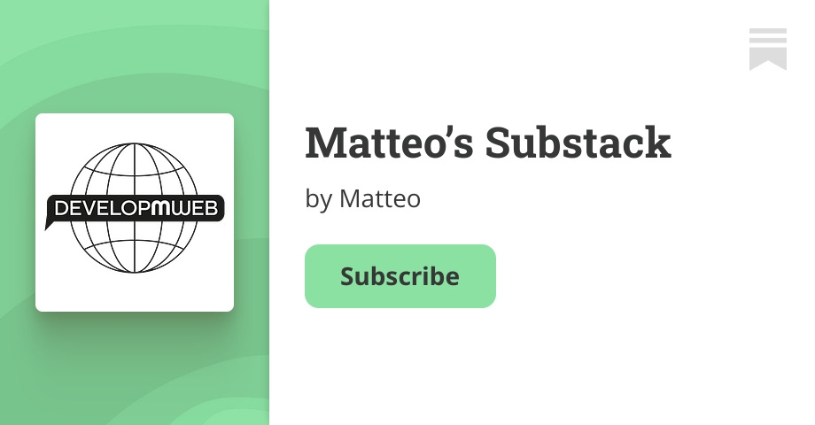 Matteo’s Substack | Substack