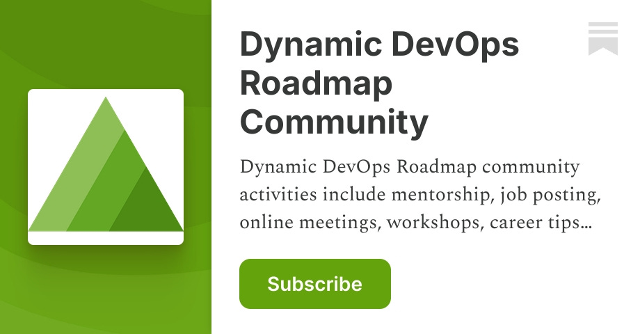 Dynamic DevOps Roadmap Community | Substack