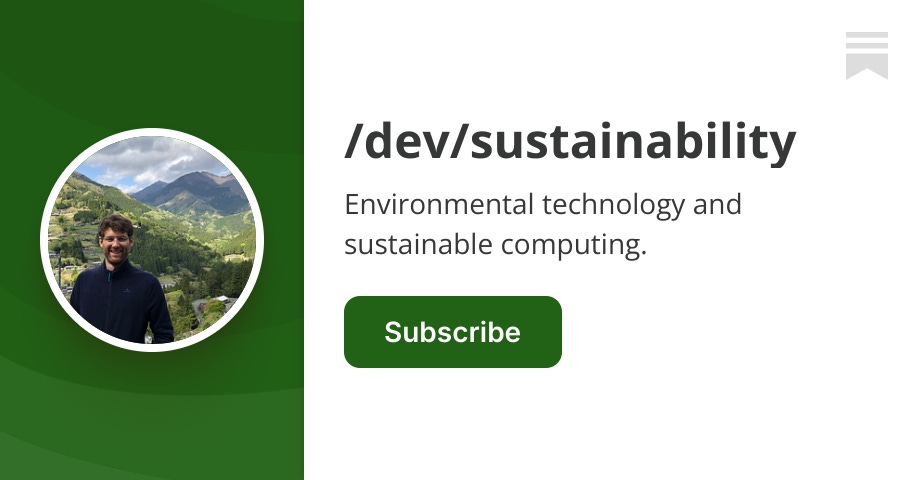 /dev/sustainability | David Mytton | Substack