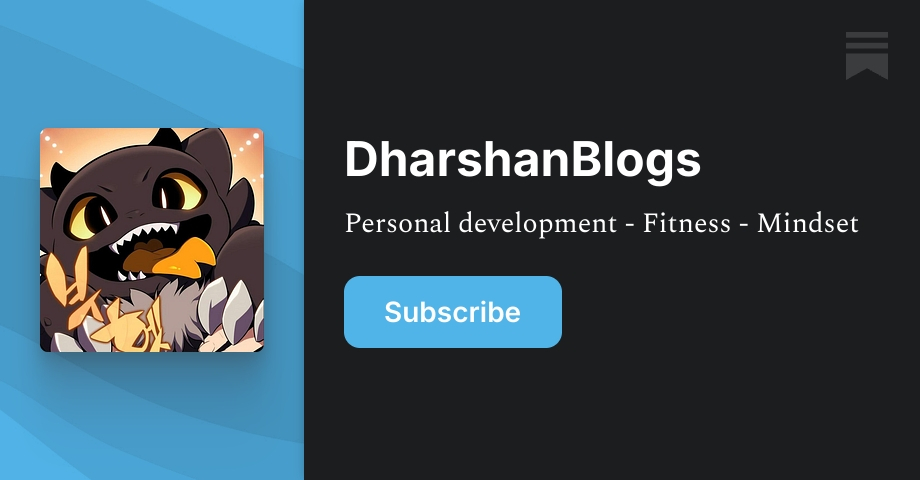 DharshanBlogs | Dharshan M | Substack