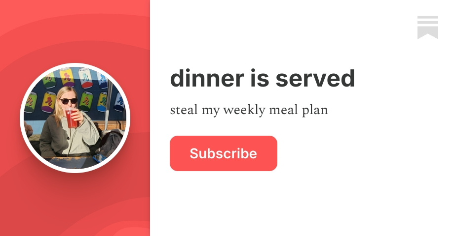 dinner is served | kalle marie | Substack