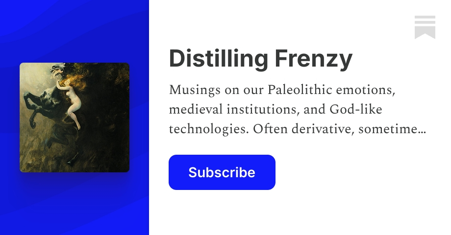 Distilling Frenzy | Substack