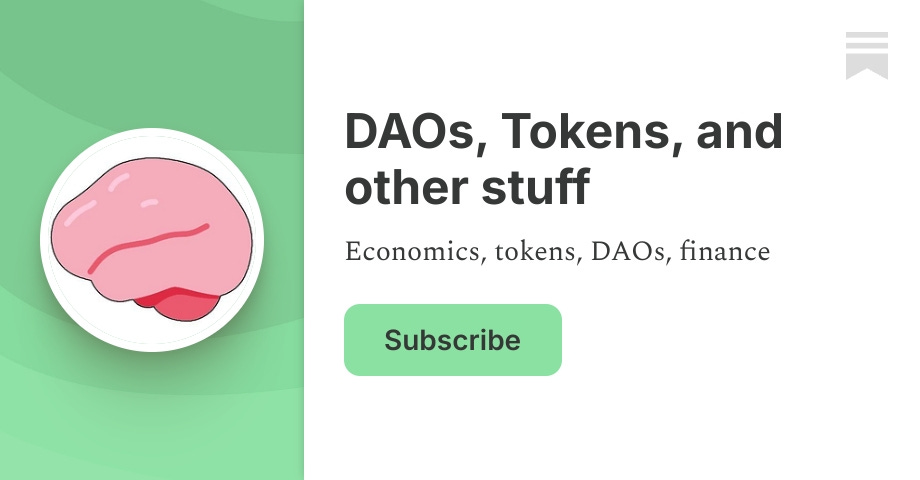 DAOs, Tokens, and other stuff | DJSpoolboi | Substack
