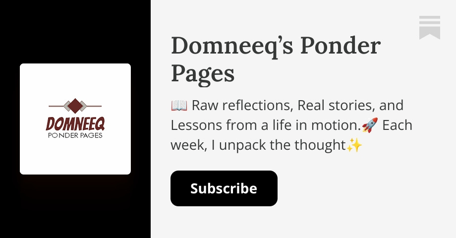 Domneeq’s Ponder Pages | Substack