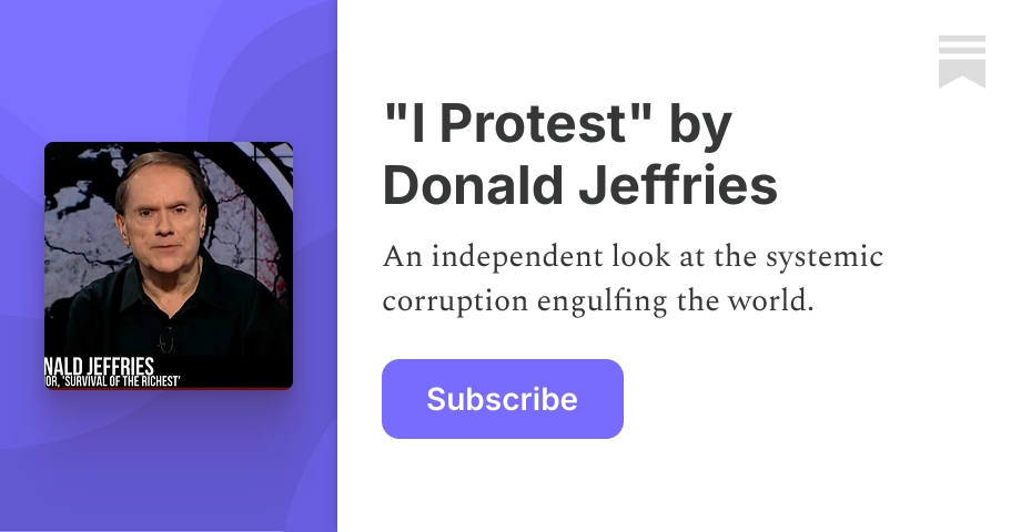 "I Protest" by Donald Jeffries | Substack