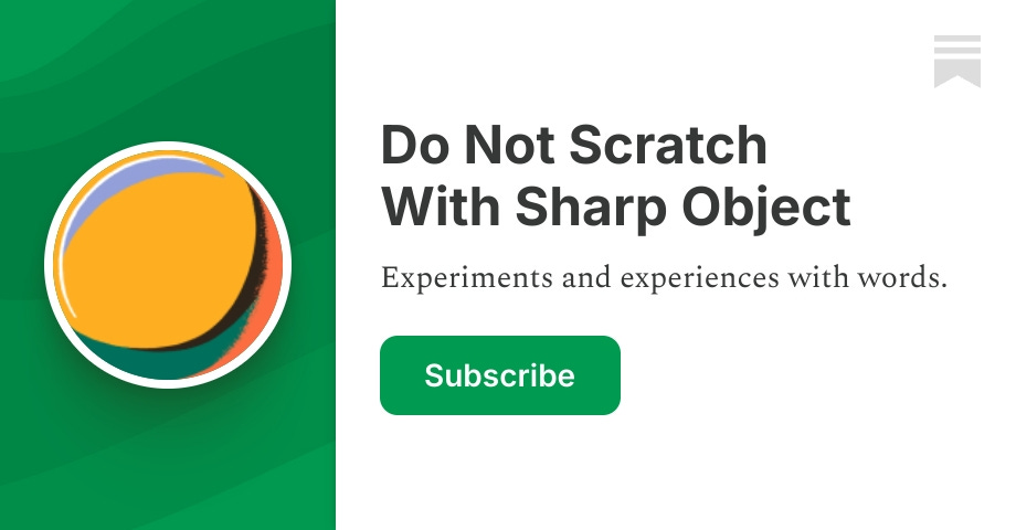 Do Not Scratch With Sharp Object | Yaa Mensah-King | Substack