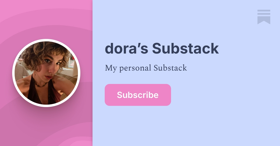 dora’s Substack | dora sahbazovic | Substack