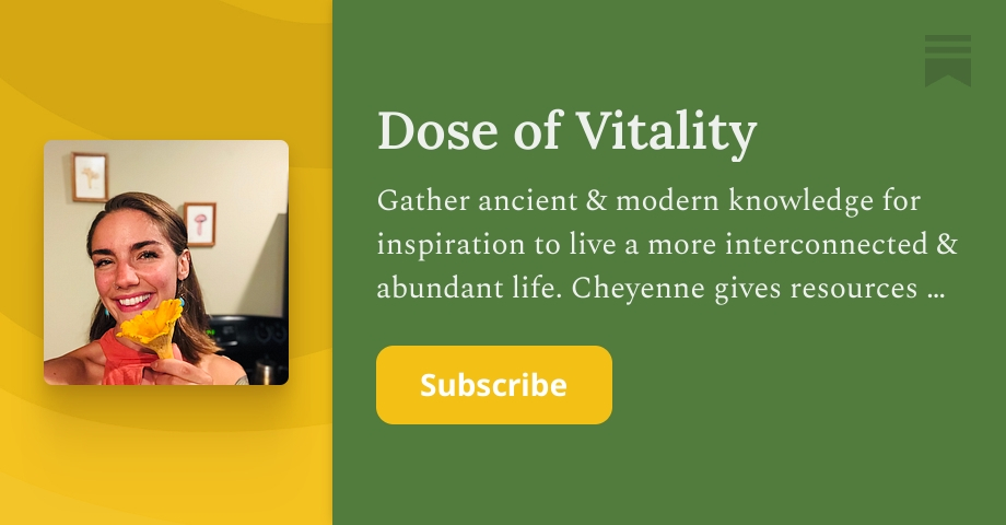 Dose of Vitality | Cheyenne Carter | Substack