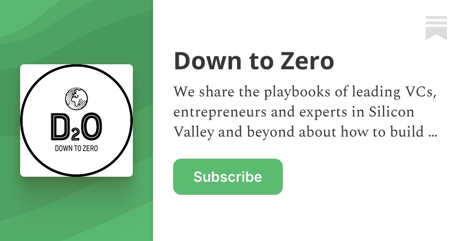 Down to Zero | Substack