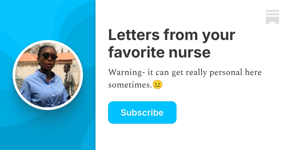 Letters from your favorite nurse | Mimicoco | Substack