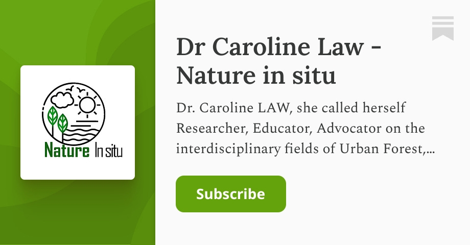 Dr Caroline Law - Nature in situ | Dr Caroline Law@Nature in situ | Substack