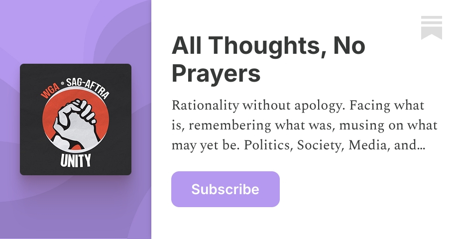 Why "No Prayers?" - by DrKC4 - All Thoughts, No Prayers