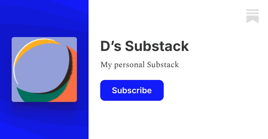 D’s Substack | D SANKARAN | Substack