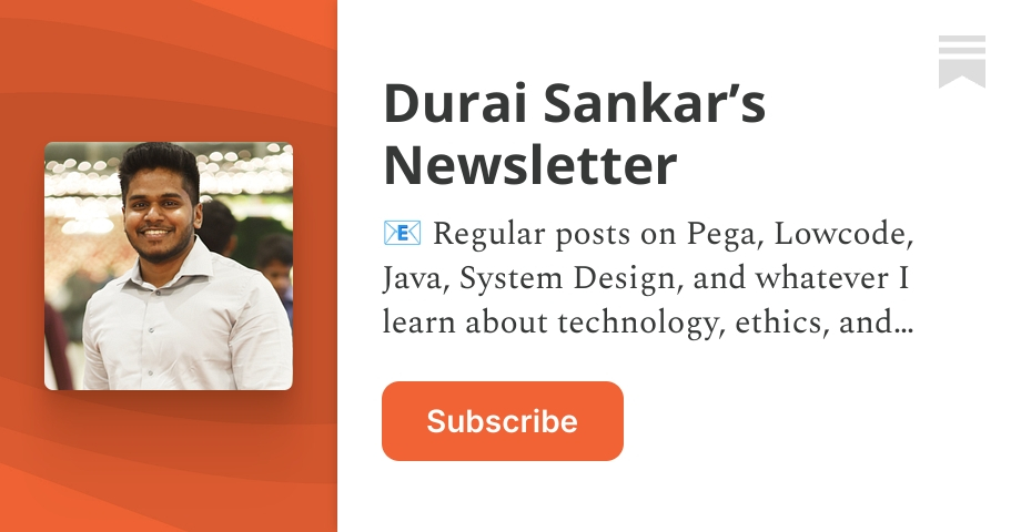 Durai Sankar’s Newsletter | Durai Sankar Ramasubbu | Substack