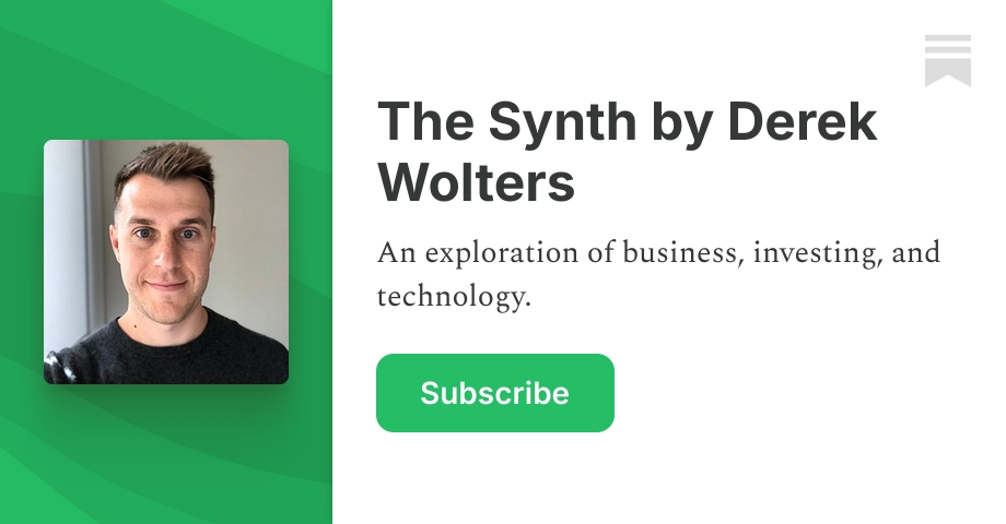 The Synth by Derek Wolters | Substack