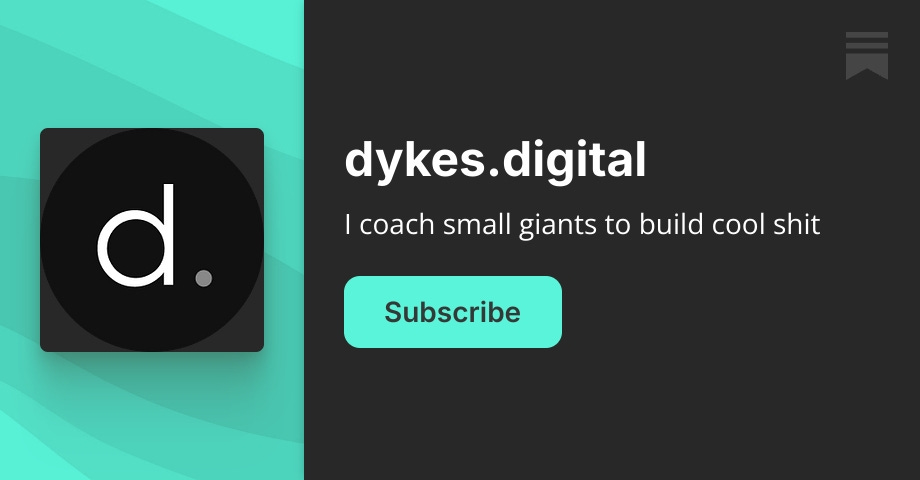 dykes.digital | Richard Dykes | Substack