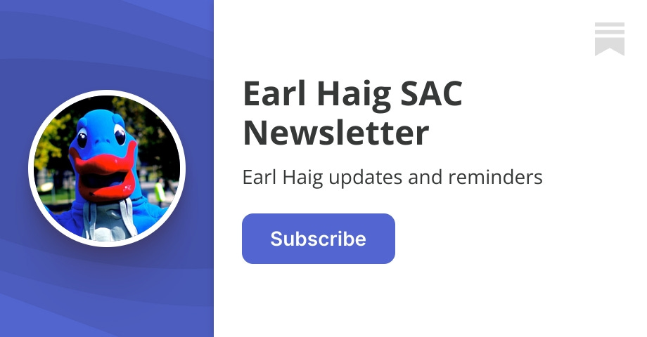 Week of Sept. 19th - Earl Haig SAC Newsletter