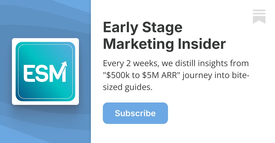 Early Stage Marketing Insider | Madhav Bhandari | Substack