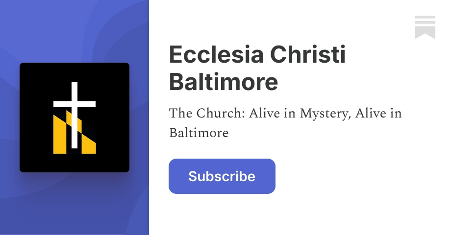 Ecclesia Christi Podcast | Substack