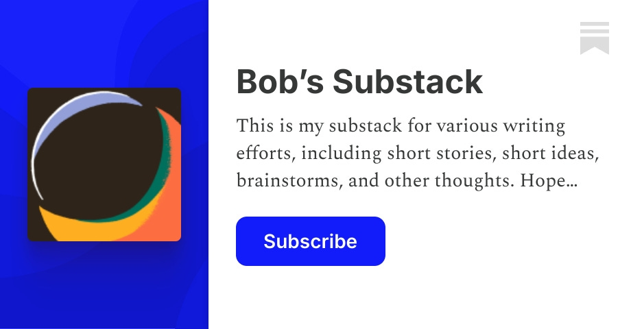 Bob’s Substack | Substack
