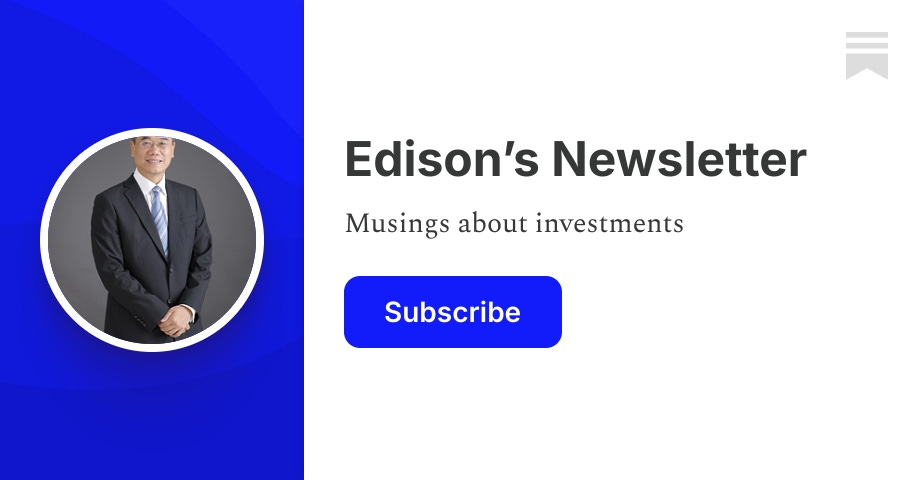 Edison’s Newsletter | Substack