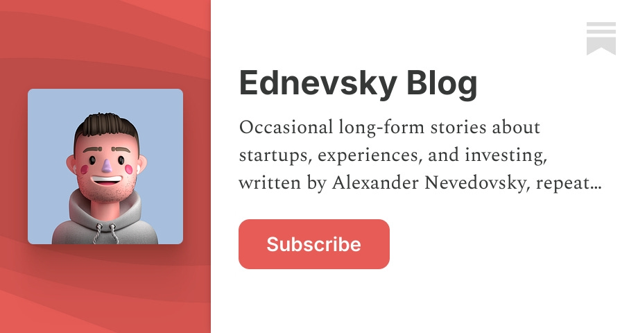 Ednevsky Blog | Alexander Nevedovsky | Substack
