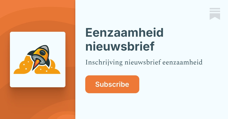 Eenzaamheid nieuwsbrief | goed nieuws @ eenzaamheid.nl | Substack
