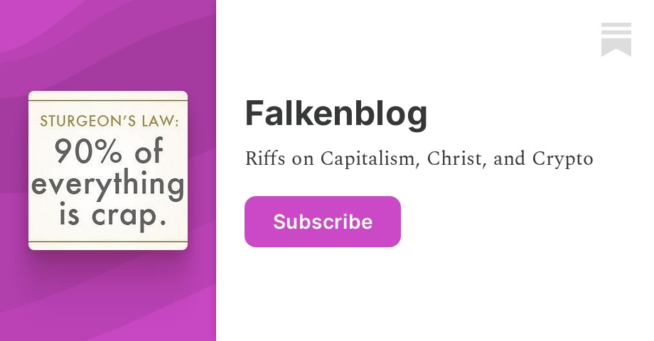 Falkenblog | Eric Falkenstein | Substack
