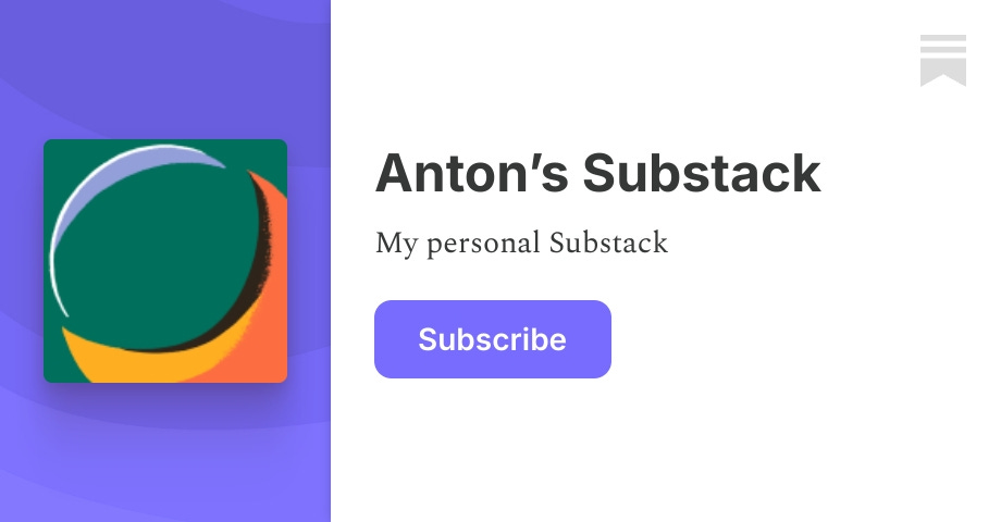 Anton’s Substack | Anton Rodenhauser | Substack