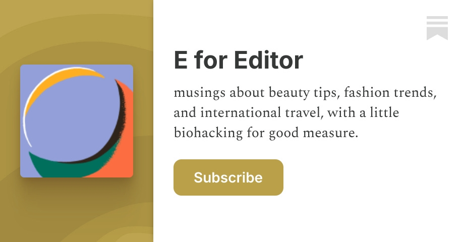 E for Editor | Elyse Maloni | Substack