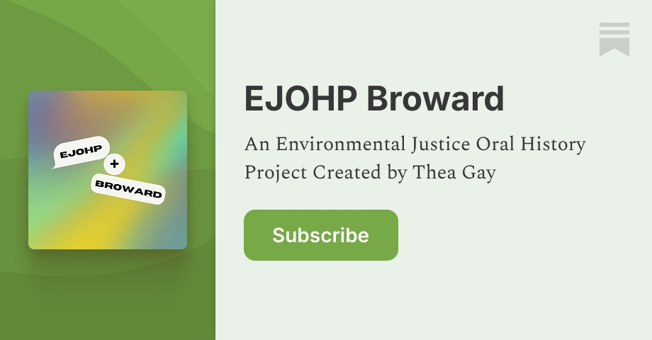 EJOHP Broward | Thea | Substack