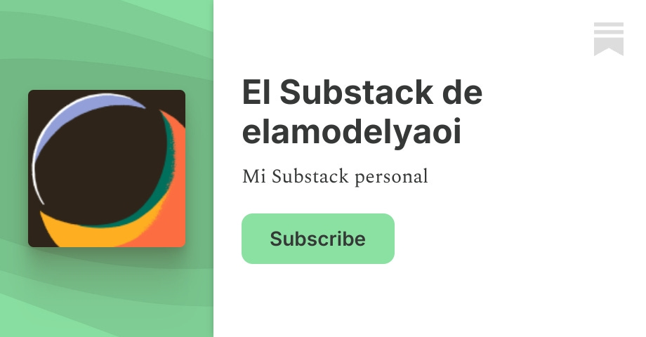 El Substack de elamodelyaoi | Substack