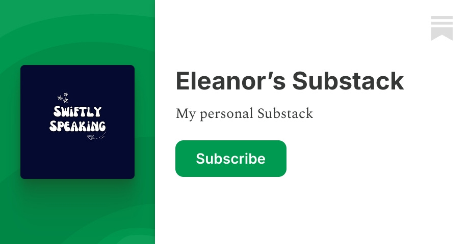 Eleanor’s Substack | Substack