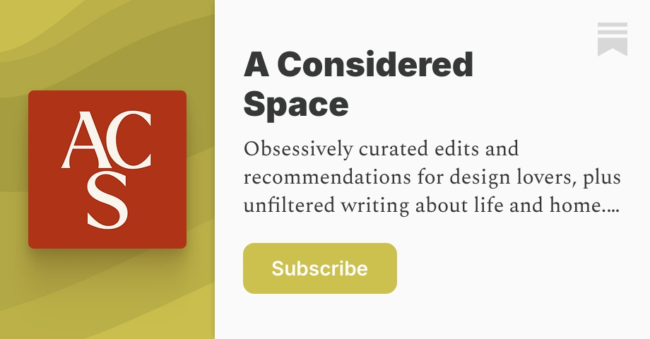 A Considered Space | Eleanor Cording-Booth | Substack