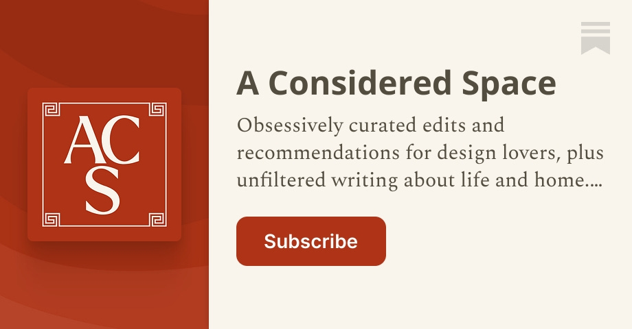 A Considered Space | Eleanor Cording-Booth | Substack