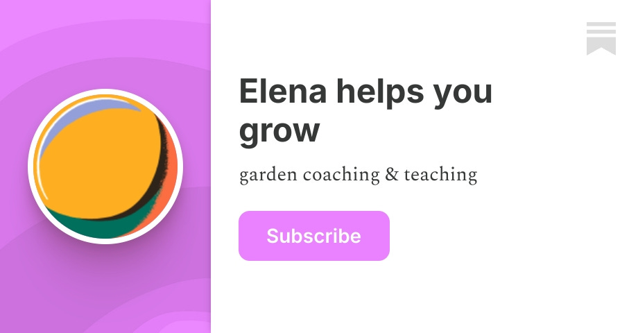 Elena helps you grow | Elena Potter | Substack