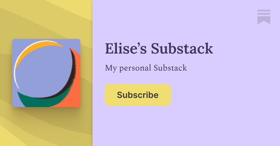 Elise’s Substack | Elise Jack | Substack