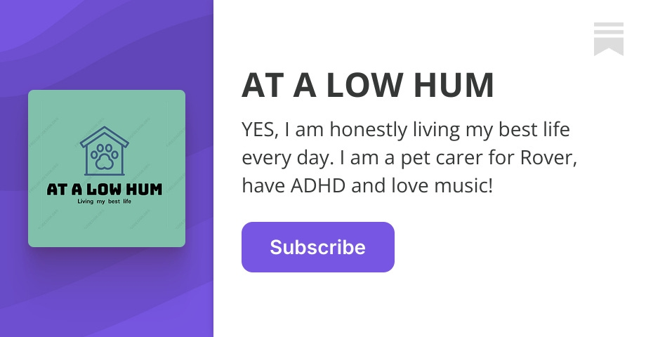 AT A LOW HUM...learning how to live. Hi! I am a new writer on Substack ...