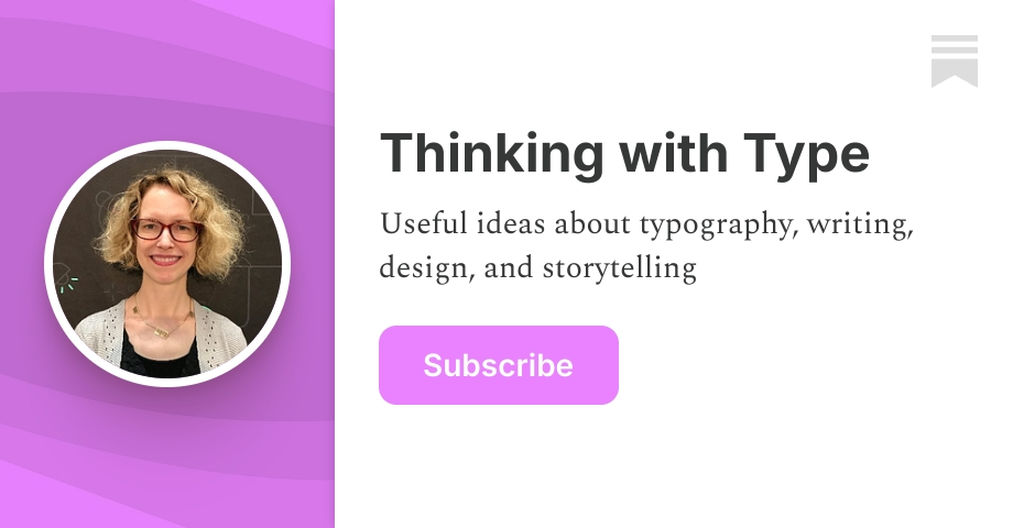 Thinking with Type | Ellen Lupton | Substack