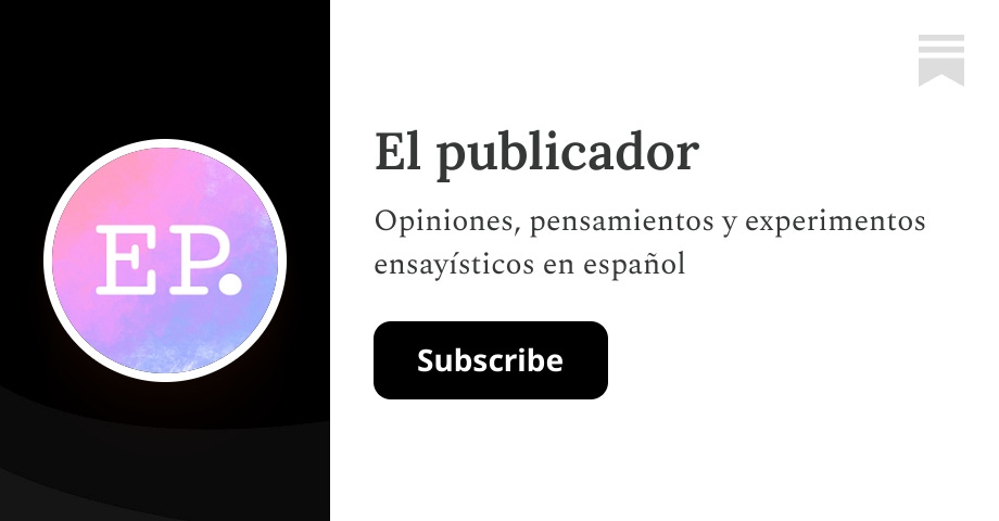 El publicador | Max | Substack