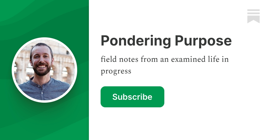 Pondering Purpose | E Lurke | Substack