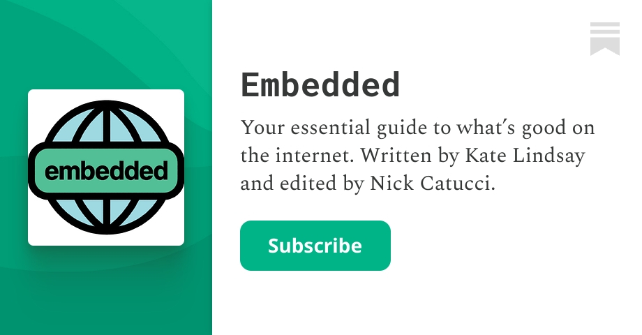 Embedded | Nick Catucci | Substack