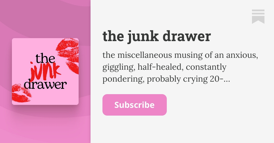the junk drawer | emie g | Substack