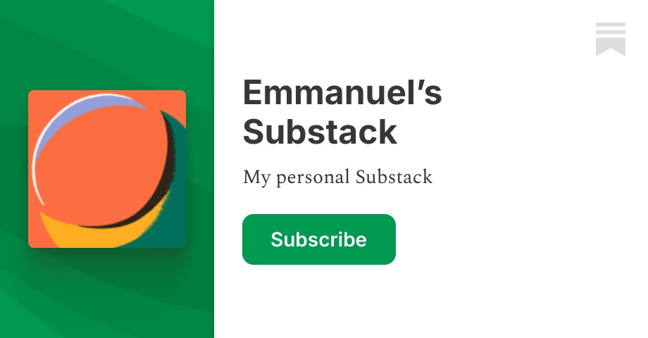Emmanuel’s Substack | Emmanuel Akubo | Substack