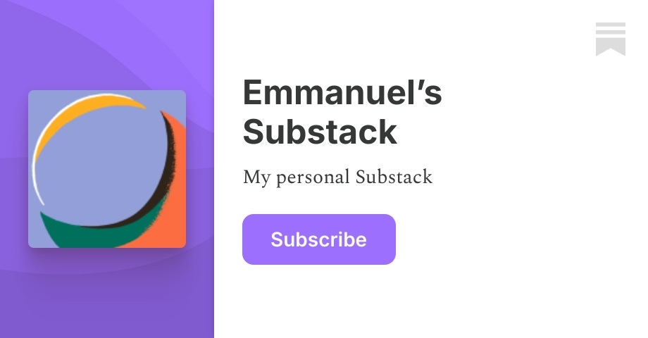 Emmanuel’s Substack | Emmanuel Arlloo | Substack