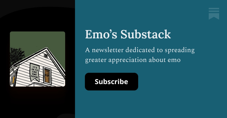 Emo’s Substack | Emo Lyric Appreciation Club | Substack