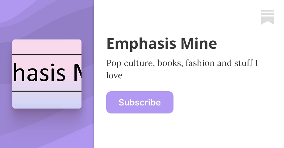 Emphasis Mine | Joanna Cavaliere | Substack